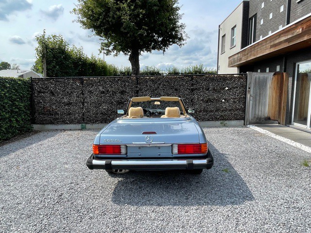 Mercedes 560 SL Cabrio Diamond Blue Metallic /Beige leather, 89169Miles ...