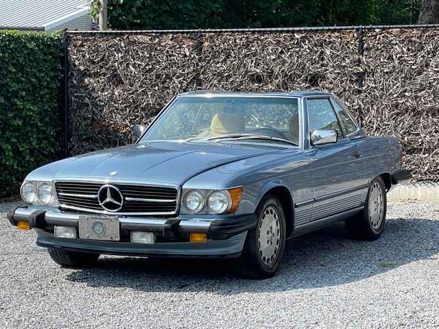 Mercedes 560 SL Cabrio Diamond Blue Metallic /Beige leather, 89169Miles ...