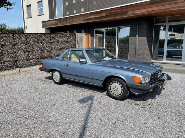 Mercedes 560 SL Cabrio Diamond Blue Metallic /Beige leather, 89169Miles ...