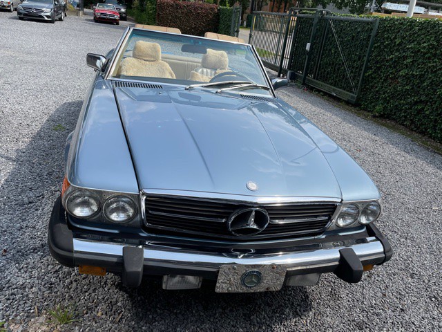 Mercedes 560 SL Cabrio Diamond Blue Metallic /Beige leather, 89169Miles ...