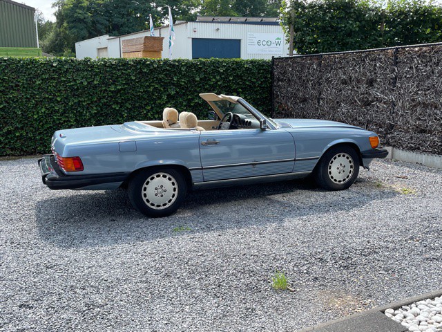 Mercedes 560 SL Cabrio Diamond Blue Metallic /Beige leather, 89169Miles ...