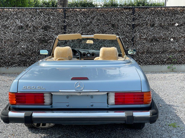 Mercedes 560 SL Cabrio Diamond Blue Metallic /Beige leather, 89169Miles ...
