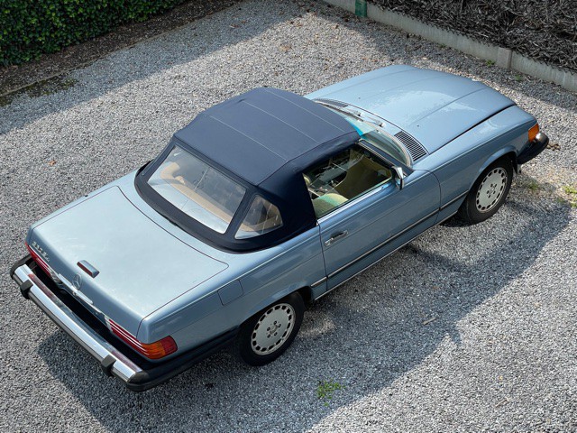 Mercedes 560 SL Cabrio Diamond Blue Metallic /Beige leather, 89169Miles ...