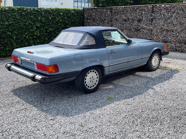 Mercedes 560 SL Cabrio Diamond Blue Metallic /Beige leather, 89169Miles ...