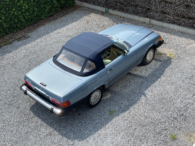 Mercedes 560 SL Cabrio Diamond Blue Metallic /Beige leather, 89169Miles ...