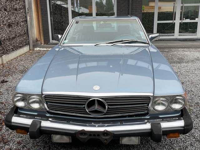 MERCEDES 380 SL CABRIO R107 + HARDTOP , DIAMOND BLUE METALLIC 1985 ...