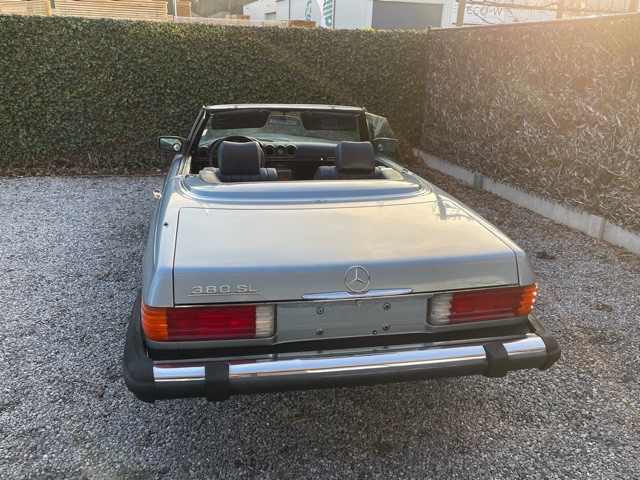 MERCEDES 380 SL CABRIO R107 + HARDTOP , DIAMOND BLUE METALLIC 1985 ...